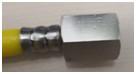 China Medical Ventilator Air Tube Purple Horn American Standard Oxygen Connector 2m for sale