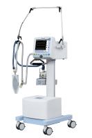 China Model R55 Purple Horn Portable Hospital Ventilator with Trolley 12.5kg 12in Touch Screen ICU Ventilator for sale