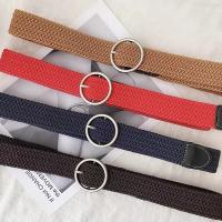 China Eco Friendly Fabric Women Belt 3.0cm Width 120cm Length Custom Logo for sale