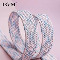 China Fashion Women Elastic Fabric Woven Belt 95cm Soft Surface Leather Custom Logo for sale