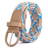 China Custom Fabric Leather Web Belt 110cm for Women 100pcs MOQ Luxury Designer Strap for sale