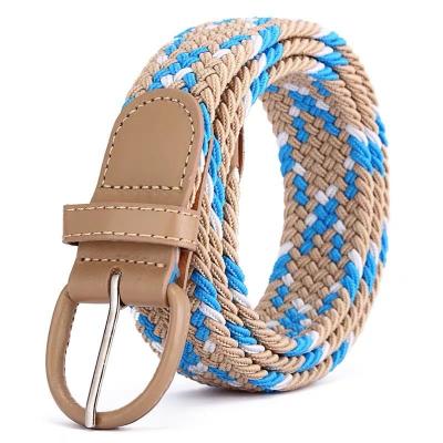 China Custom Fabric Leather Web Belt 110cm for Women 100pcs MOQ Luxury Designer Strap for sale