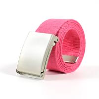 China Unisex 130cm Military Cotton Fabric Belt Web Braided Woven Belt 3.8cm Width for sale