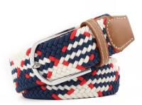 China Extra Long Braided Stretch Elastic Belt 3.3cm Width 120cm Length Adjustable for Men Women for sale