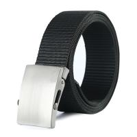 China Automatic Slide Metal Buckle Nylon Tactical Belt 135cm 3.8cm Width for Outdoor Military Use for sale