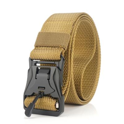 China Tactical Nylon Belt with Magnetic Buckle 125cm Zinc Alloy for Outdoor Training for sale