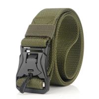 China Tactical Nylon Belt with Magnetic Buckle 125cm Zinc Alloy for Outdoor Training for sale