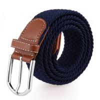 China Knitted Rope Stretch Elastic Belt Fabric Braided 145cm for sale
