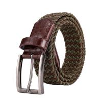 China Men Rubber Stretch Elastic Belt 2.5cm Width Colorful Woven Belt for sale