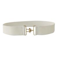 China Unisex Elastic Belt 2cm Width Alloy Buckle Polyester Custom Waist 68-95cm for sale