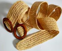 China OEM Elastic Stretch Waist Belt for Women 120cm Length 6cm Width Braided Cinch Belt for sale