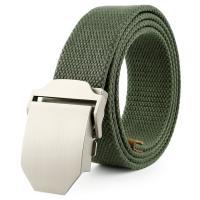 China Solid Color Polyester Webbing Belt 3.8cm Pin Buckle Belt for Jeans Casual 130cm for sale