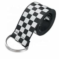 China Pin Buckle Polyester Webbing Belt 3.8cm Width 130cm Length Custom Color for sale