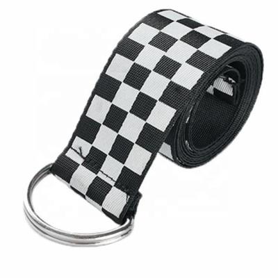 China Pin Buckle Polyester Webbing Belt 3.8cm Width 130cm Length Custom Color for sale