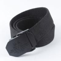 China Unisex Stretch Cotton Canvas Belt 130cm Military Web Belt Polyester for sale
