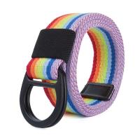 China Customizable 3.8cm Wide Polyester Webbing Belt with Iron Pin Buckle 130cm Length for sale