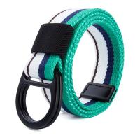 China Customizable 3.8cm Wide Polyester Webbing Belt with Iron Pin Buckle 130cm Length for sale