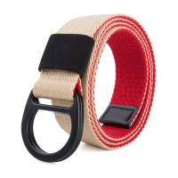 China Customizable 3.8cm Wide Polyester Webbing Belt with Iron Pin Buckle 130cm Length for sale