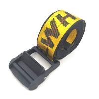 China Pin Buckle Cotton Fabric Belt 130cm Polyester Webbing Belt Iron Jeans for sale