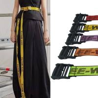 China Pin Buckle Cotton Fabric Belt 130cm Polyester Webbing Belt Iron Jeans for sale
