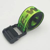 China Pin Buckle Cotton Fabric Belt 130cm Polyester Webbing Belt Iron Jeans for sale