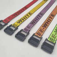 China Pin Buckle Cotton Fabric Belt 130cm Polyester Webbing Belt Iron Jeans for sale
