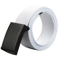China Unisex Military Nylon Canvas Belt 130cm Heavy Duty Web Belt with Iron Pin Buckle for sale