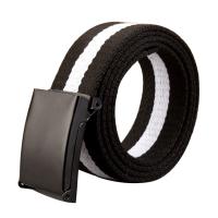 China Unisex Military Nylon Canvas Belt 130cm Heavy Duty Web Belt with Iron Pin Buckle for sale