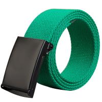 China Unisex Military Nylon Canvas Belt 130cm Heavy Duty Web Belt with Iron Pin Buckle for sale