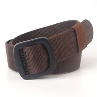 China OEM Unisex Cotton Canvas Belt 130cm Polyester Fabric Webbing Casual Belt for sale