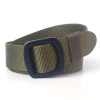 China OEM Unisex Cotton Canvas Belt 130cm Polyester Fabric Webbing Casual Belt for sale