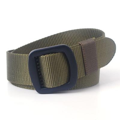 China OEM Unisex Cotton Canvas Belt 130cm Polyester Fabric Webbing Casual Belt for sale