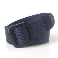 China OEM Unisex Cotton Canvas Belt 130cm Polyester Fabric Webbing Casual Belt for sale