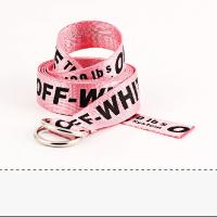 China Unisex Military Style Canvas Webbing Belt 3.8cm Width 130cm Length Polyester for sale