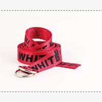 China Unisex Military Style Canvas Webbing Belt 3.8cm Width 130cm Length Polyester for sale
