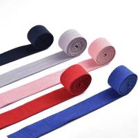 China ROHS Cotton Canvas Belt Webbing Black Woven Belt 0.68 Inch Peel Strength for sale