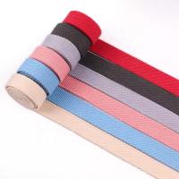 China ROHS Cotton Canvas Belt Webbing Black Woven Belt 0.68 Inch Peel Strength for sale