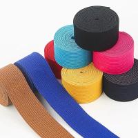 China ROHS Cotton Canvas Belt Webbing Black Woven Belt 0.68 Inch Peel Strength for sale