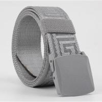 China Unisex Plastic Buckle Cotton Canvas Belt 115cm Metal Allergy Protection for sale