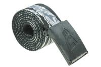 China Outdoor Cotton Canvas Belt 3.8x120cm Military Style Woven Webbing with Metal Buckle for sale
