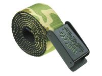 China Outdoor Cotton Canvas Belt 3.8x120cm Military Style Woven Webbing with Metal Buckle for sale
