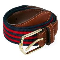 China Cotton Leather Knitted Belt 3.2cm Canvas Web Belt Polyester for sale