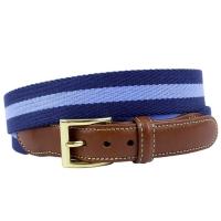 China Cotton Leather Knitted Belt 3.2cm Canvas Web Belt Polyester for sale