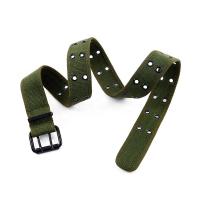 China Unisex Stitched Knitted Belt 105cm Double Grommet Web for sale