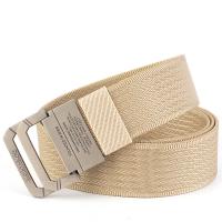 China Nylon Fabric Web Belt 3.8cm Wide Zinc Alloy Double Ring Buckle Belt 120cm for sale