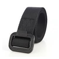 China Unisex Canvas Tactical Belt 3.8cm Army Police Hunting Duty Belt 120cm for sale