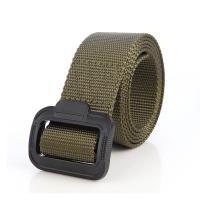 China Unisex Canvas Tactical Belt 3.8cm Army Police Hunting Duty Belt 120cm for sale