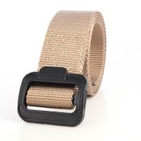 China Unisex Canvas Tactical Belt 3.8cm Army Police Hunting Duty Belt 120cm for sale