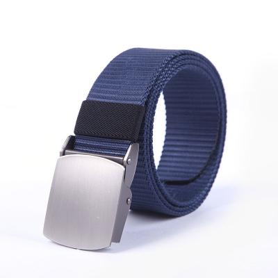 China OEM Tactical Army Uniform Belt 3.7cm Heavy Duty Canvas Webbing Belt 120cm for sale