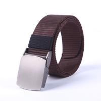 China OEM Tactical Army Uniform Belt 3.7cm Heavy Duty Canvas Webbing Belt 120cm for sale